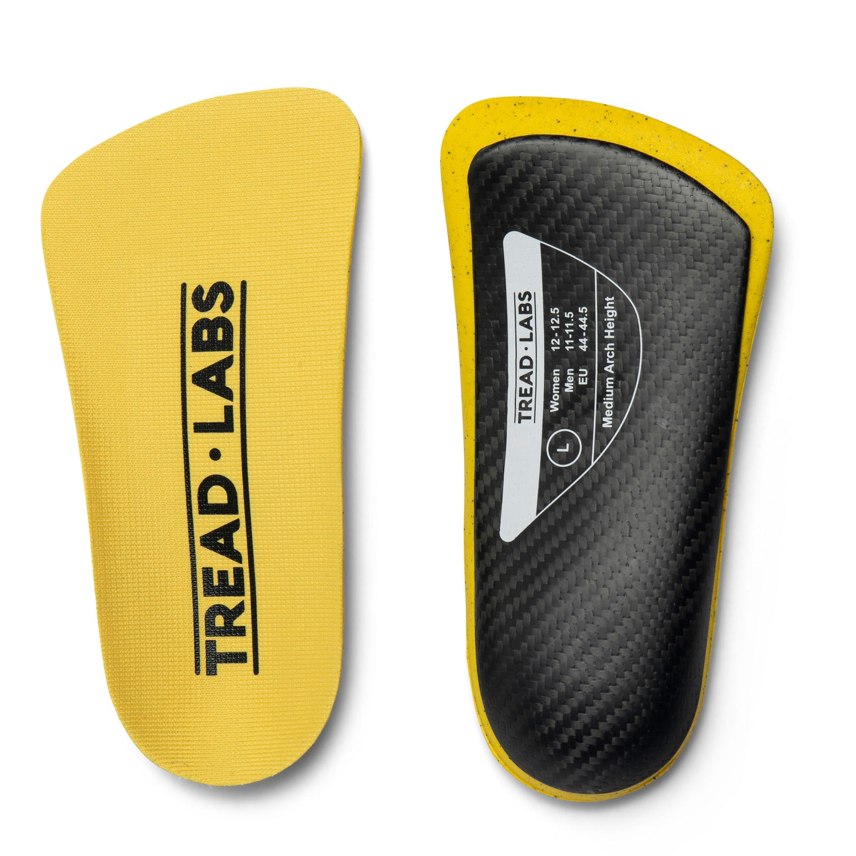 Dash Short Insoles | Carbon Fiber Arch Support by Tread Labs - Men 4-4. ...