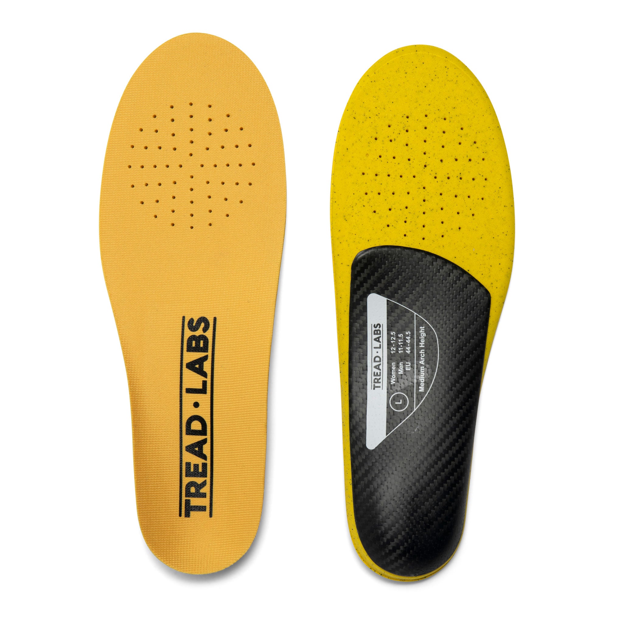 Dash Insoles | Carbon Fiber Orthotics by Tread Labs - Men 4-4.5 ...